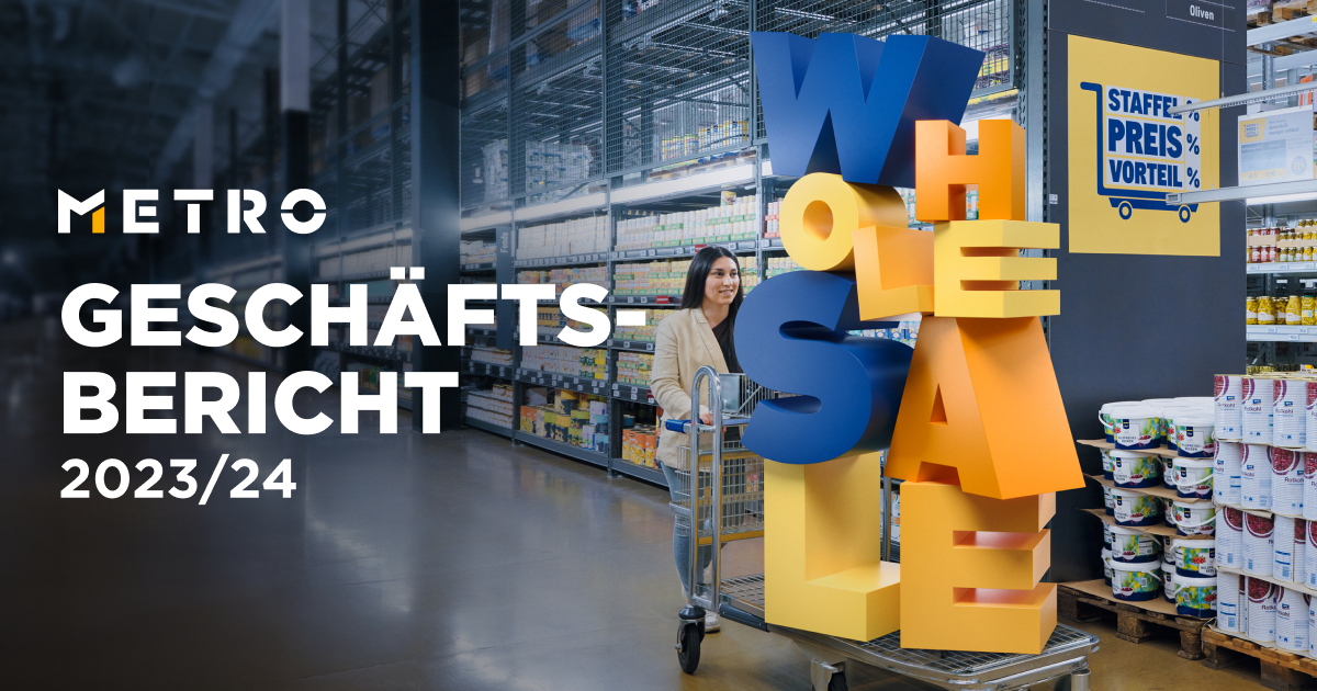 Umsatz- und Ergebnisentwicklung - METRO Geschäftsbericht 2023/24